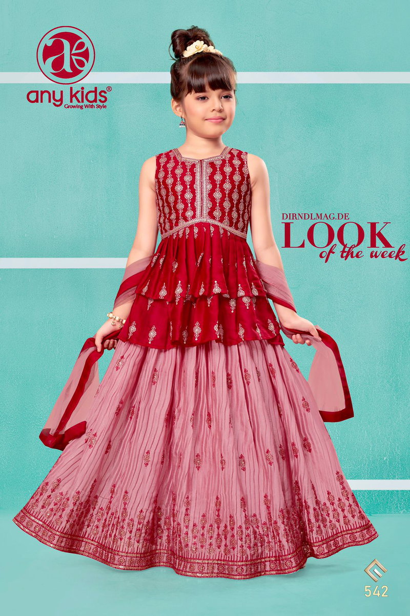 Any Kids 542 Girls Heavy Wedding Suits Catalog - The Ethnic World