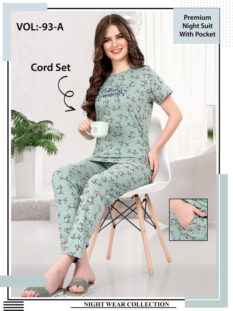Summer Special Cord Set Vol 93 A Hosiery Cotton Night Suits - The ...