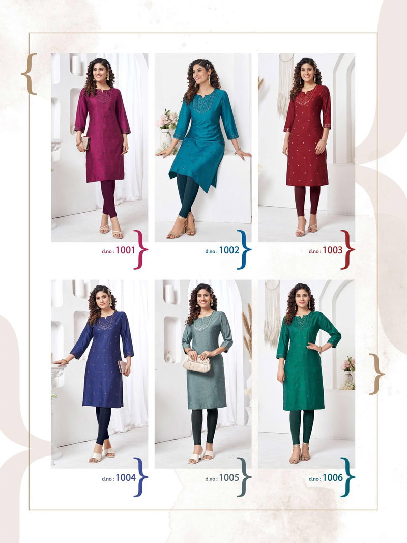 Devki By Hetvi Heavy Rayon Embroidered Kurtis Suppliers In India - The ...