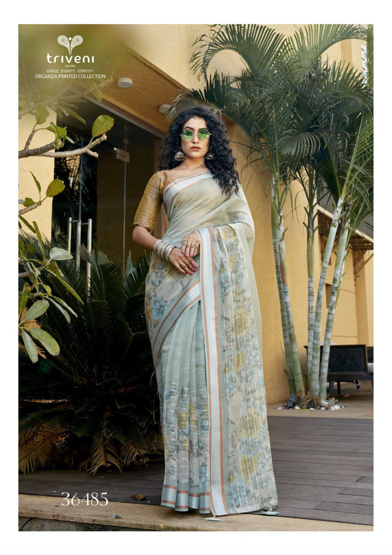 Phooljhadi Vol 14 By Triveni Swarovski Organza Sarees Wholesale Shop In ...