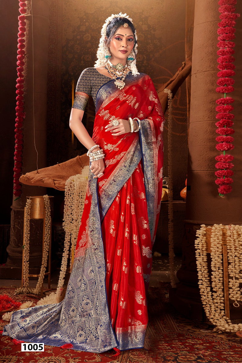 Bhumi Saroski Vol 1 By Saroj Chinon Silk Wholesale Saree Suppliers In ...