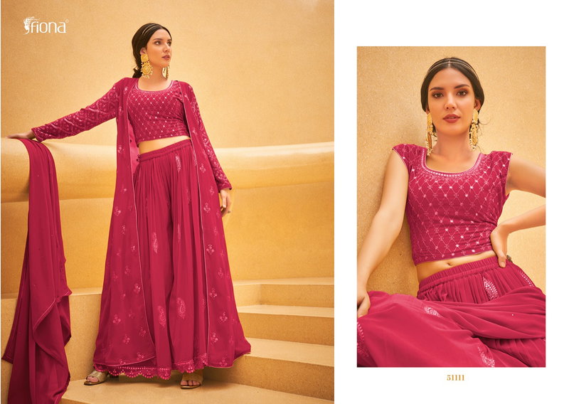 Fiona Crop Top Designer Salwar Suit Catalog - The Ethnic World