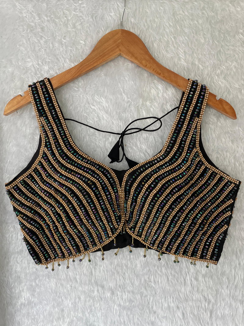 Ruhi Pearl Real Moti Crystal Handmade Party Wear Blouse Manufacturers ...