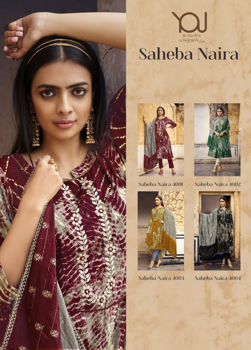 Saheba Naira By Wanna 4001-4004 Readtmade Salwar Suits Catalog - The ...