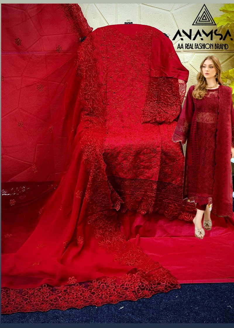 Anamsa 484 Cotton Pakistani Suits Wholesale Price In Surat - The Ethnic ...