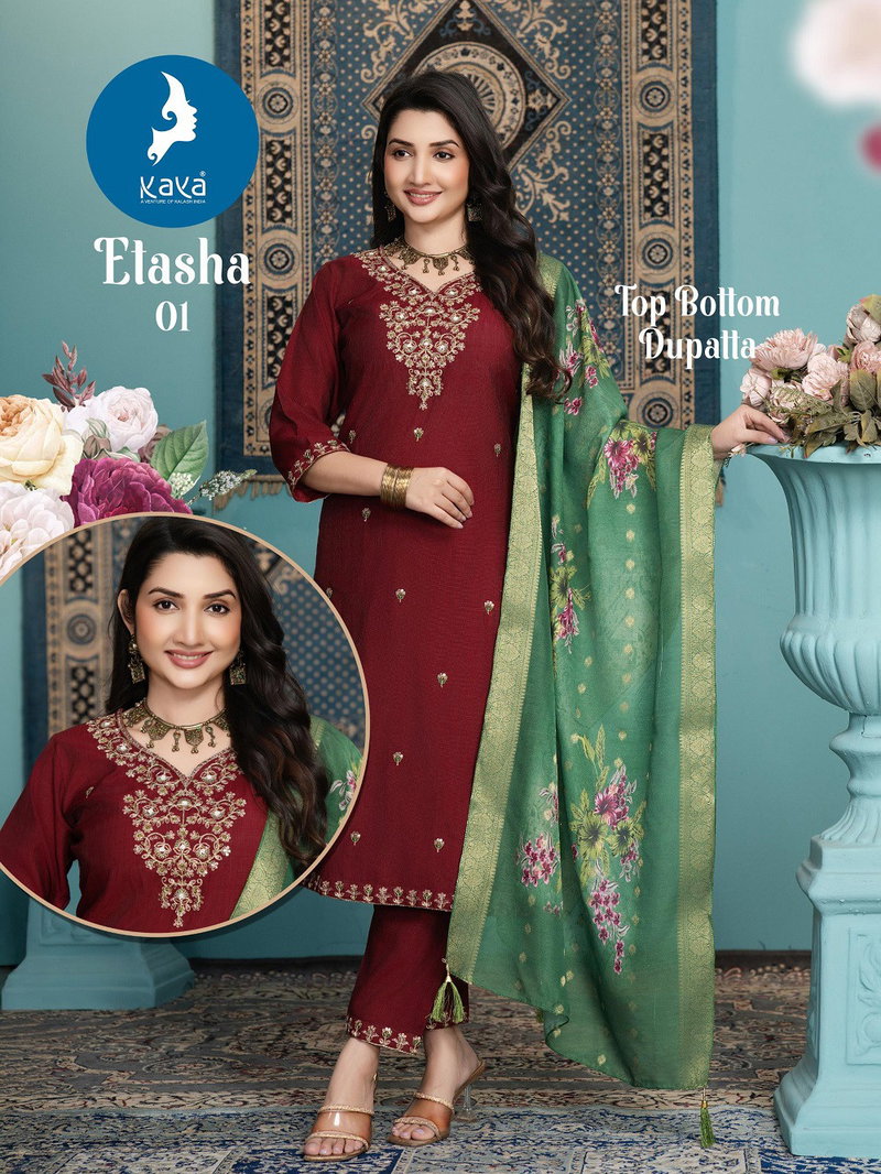 Etasha By Kaya Vertican Fancy Readymade Suits Wholesale Suppliers In ...