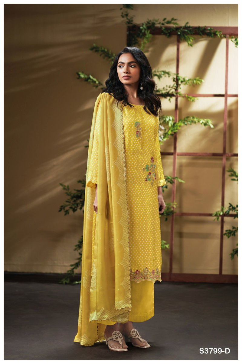 Drishta 3799 By Ganga Pure Bemberg Printed Online Designer Salwar Suit ...