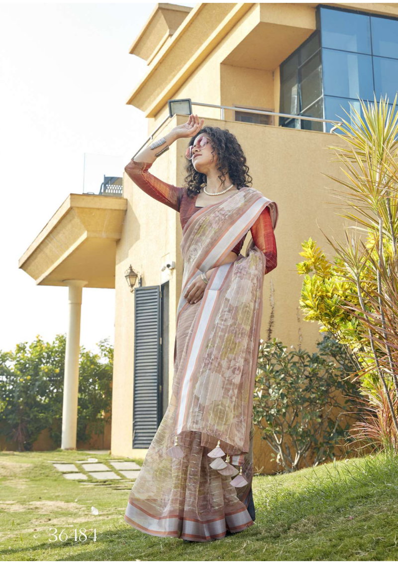 Phooljhadi Vol 14 By Triveni Swarovski Organza Sarees Wholesale Shop In ...