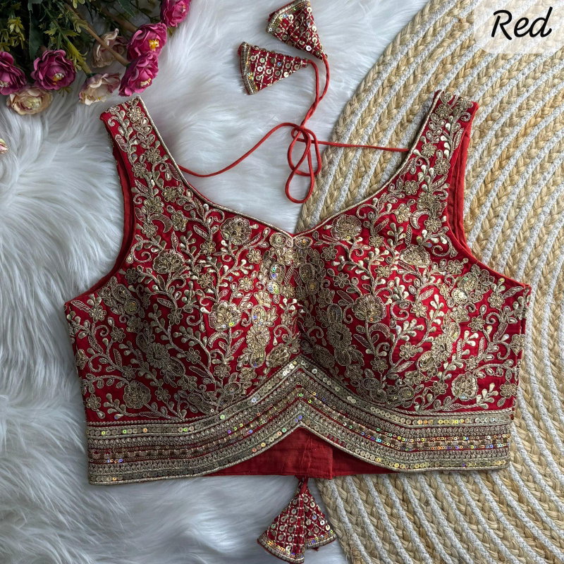Apple10 Heavy Pure Soft Roman Silk Blouse Best Wholesale Shop In Surat ...