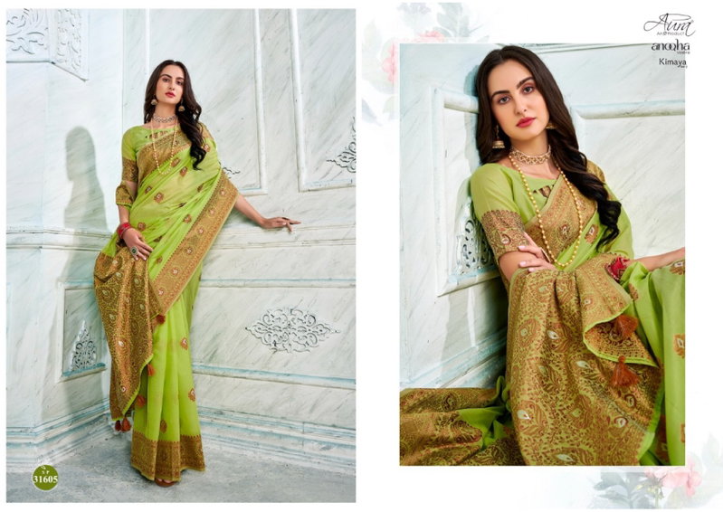 Kimaya Vol 2 By Aura Party Wear Sarees Catalog - The Ethnic World