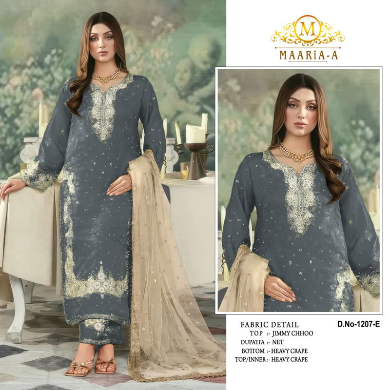 Maria A 1207 Jimmy Choo With Embroidery Work Salwar Kameez Online ...