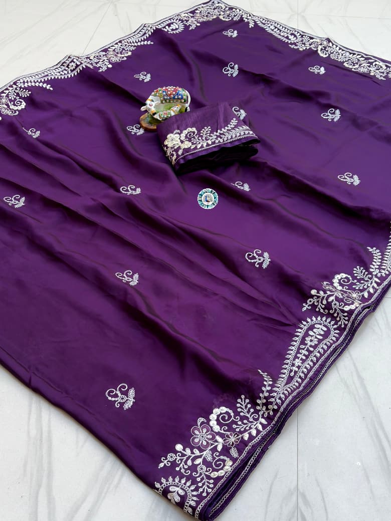 JK 242 Pure Ho Silk Saree Wholesale Suppliers In Mumbai - The Ethnic World