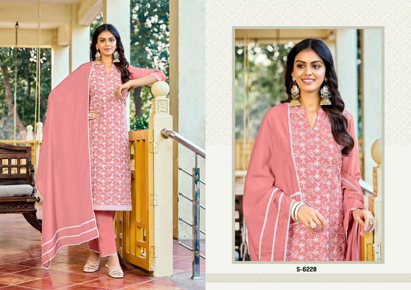 Vinisha By Sbs Chinon Surat Kurti With Bottom Dupatta Wholesale Market ...