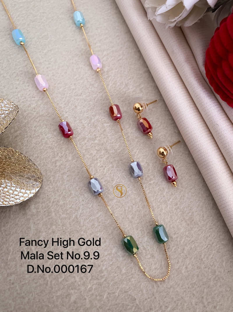 Set 9 Fancy High Gold Mala Wholesale Price In Surat - The Ethnic World