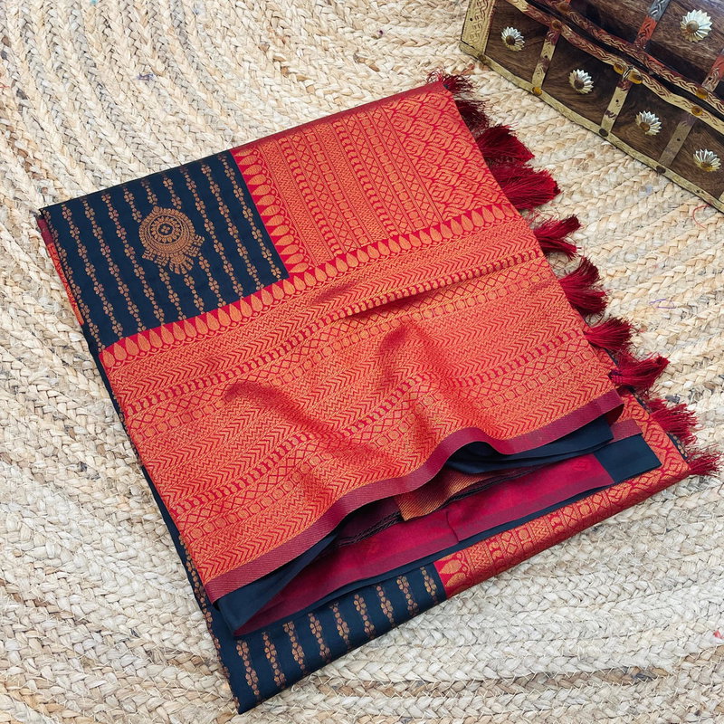 Komal Silk By 3M Heavy Designer Kanjivaram Silk Sarees Wholesale Market ...