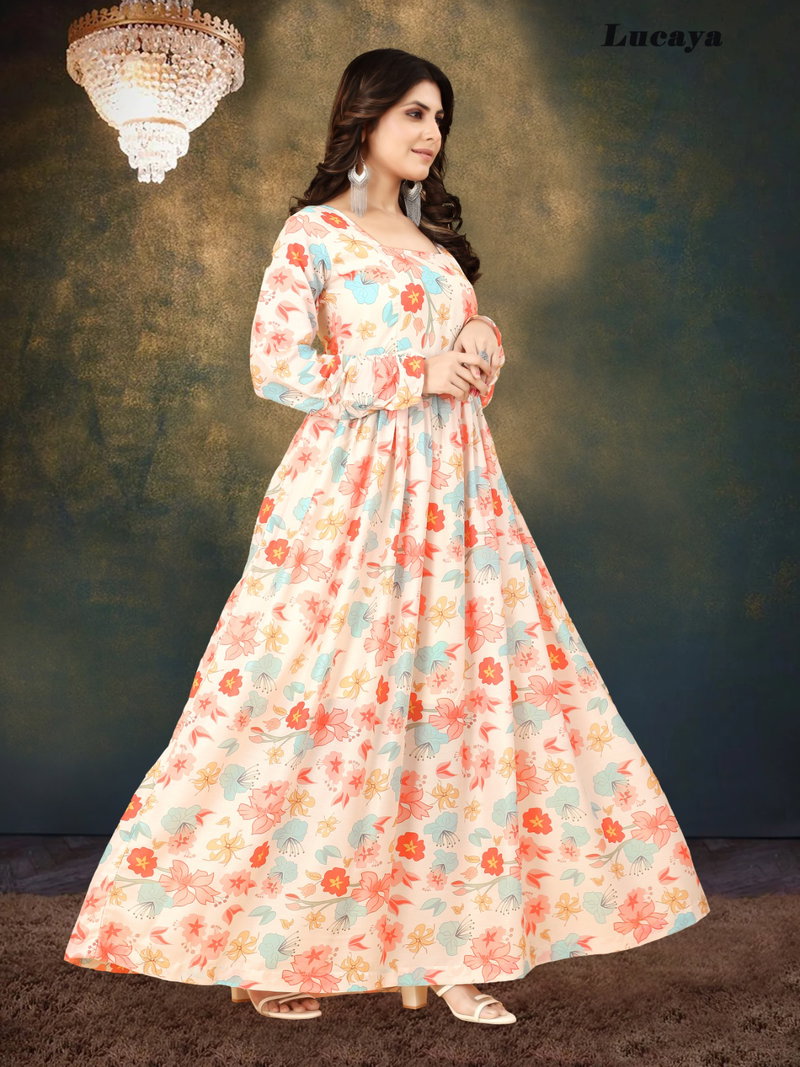 Lucaya Vol 10 Printed Ready Made Gown Catalog - The Ethnic World