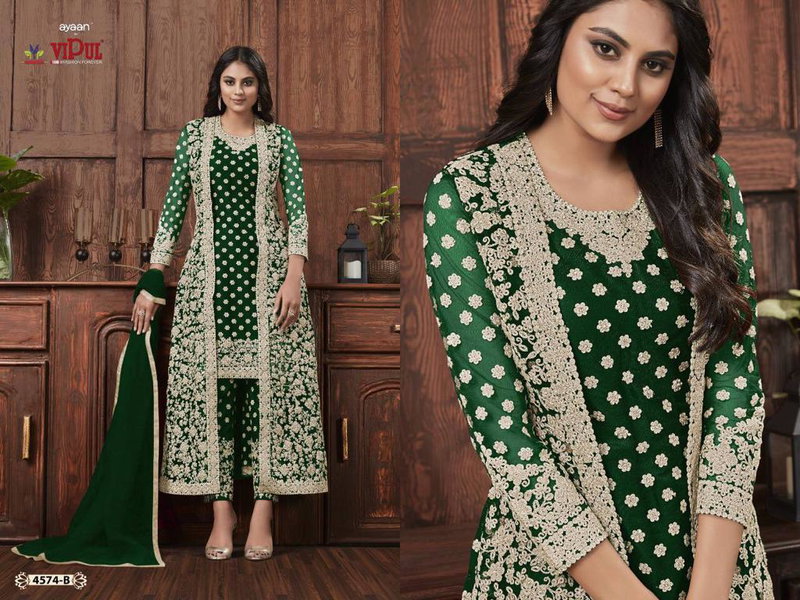Ayaan By Vipul Embroidery With Koti Designer Salwar Suits - The Ethnic ...