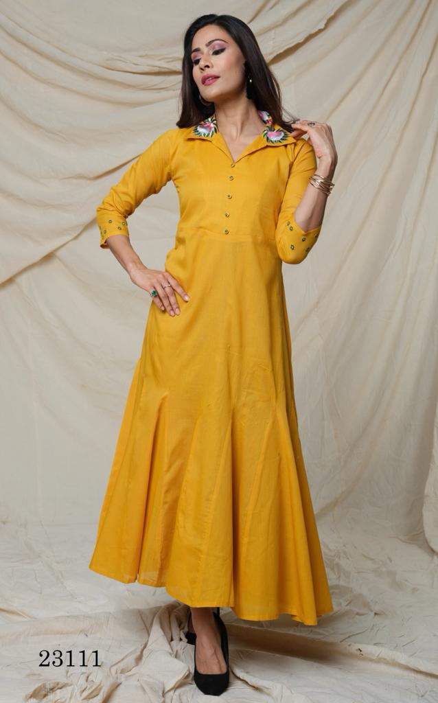 Mal Mal 23111-23114 Party Wear Kurtis Catalog - The Ethnic World