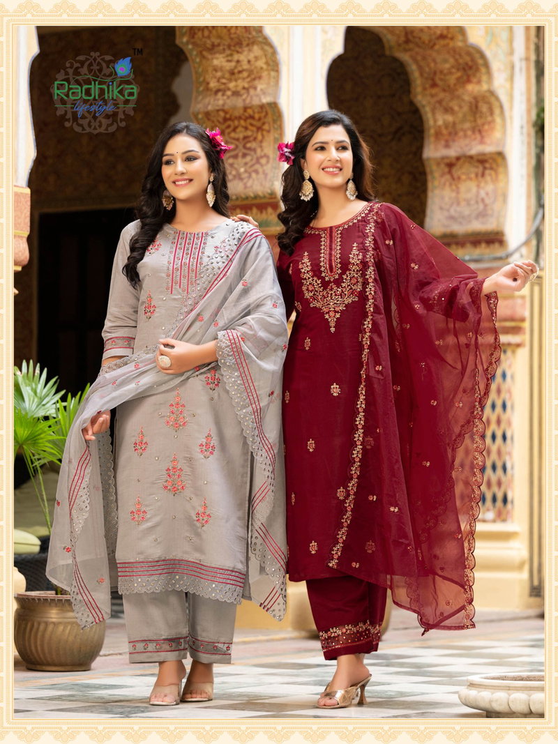 Shehnaz Vol 1 By Radhika Readymade Suits Catalog - The Ethnic World