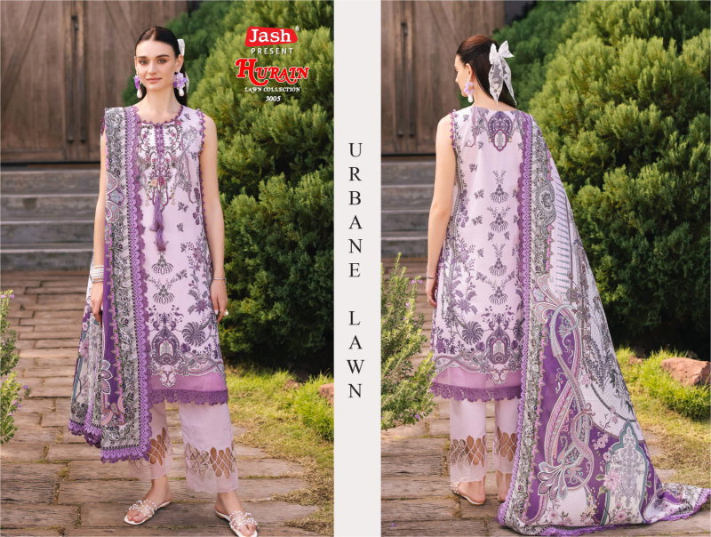 Jash Hurain Vol 3 Lawn Cotton Dress Material Collection - The Ethnic World