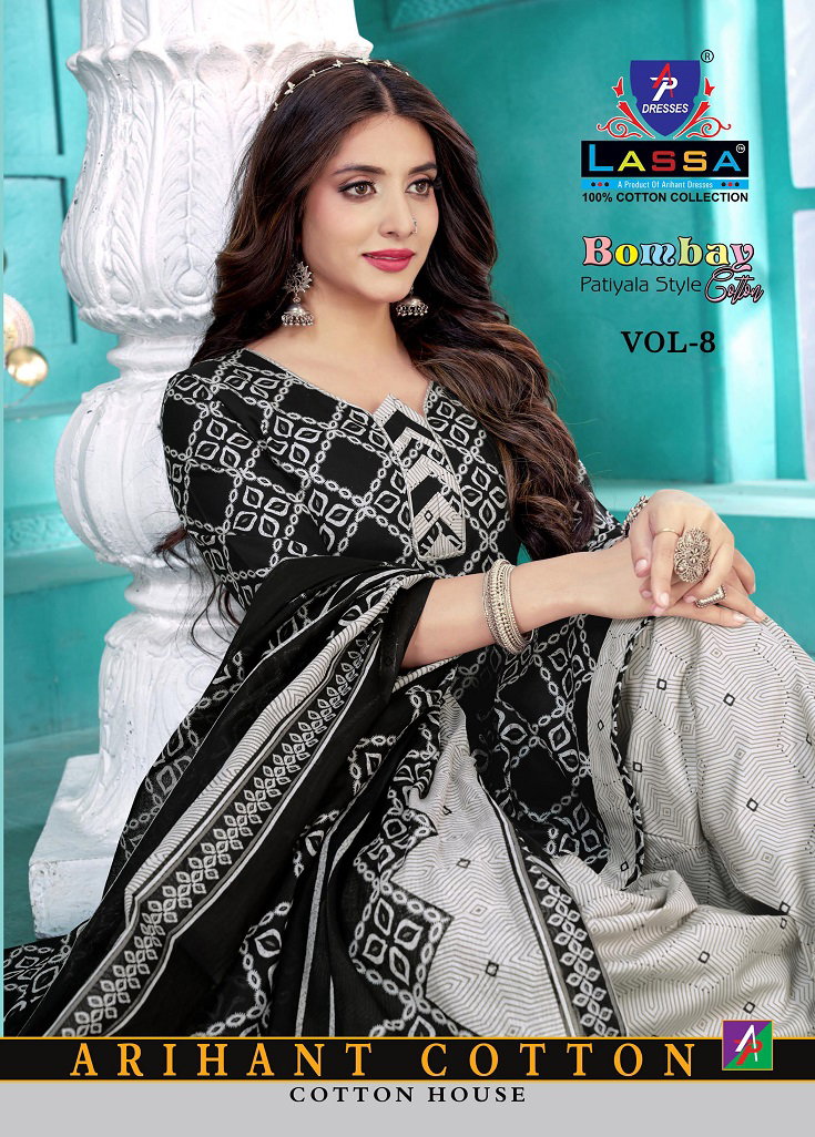Bombay Patiyala Style Vol 8 By Lassa Printed Cotton Dress Material ...