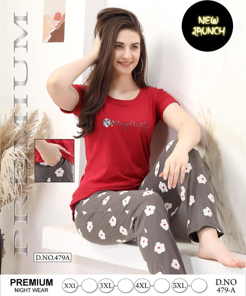 Summer Special Vol D479 Printed Night Suits Catalog - The Ethnic World