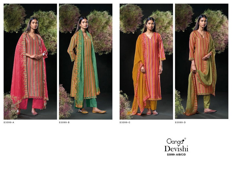 Devishi 3099 By Ganga Bemberg Silk Designer Salwar Suits Orders In ...