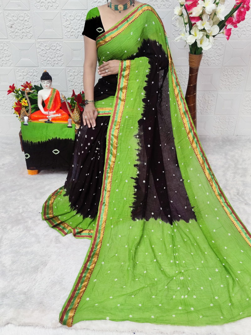 Bandhani Darbari Kgm Cotton Saree Catalog - The Ethnic World