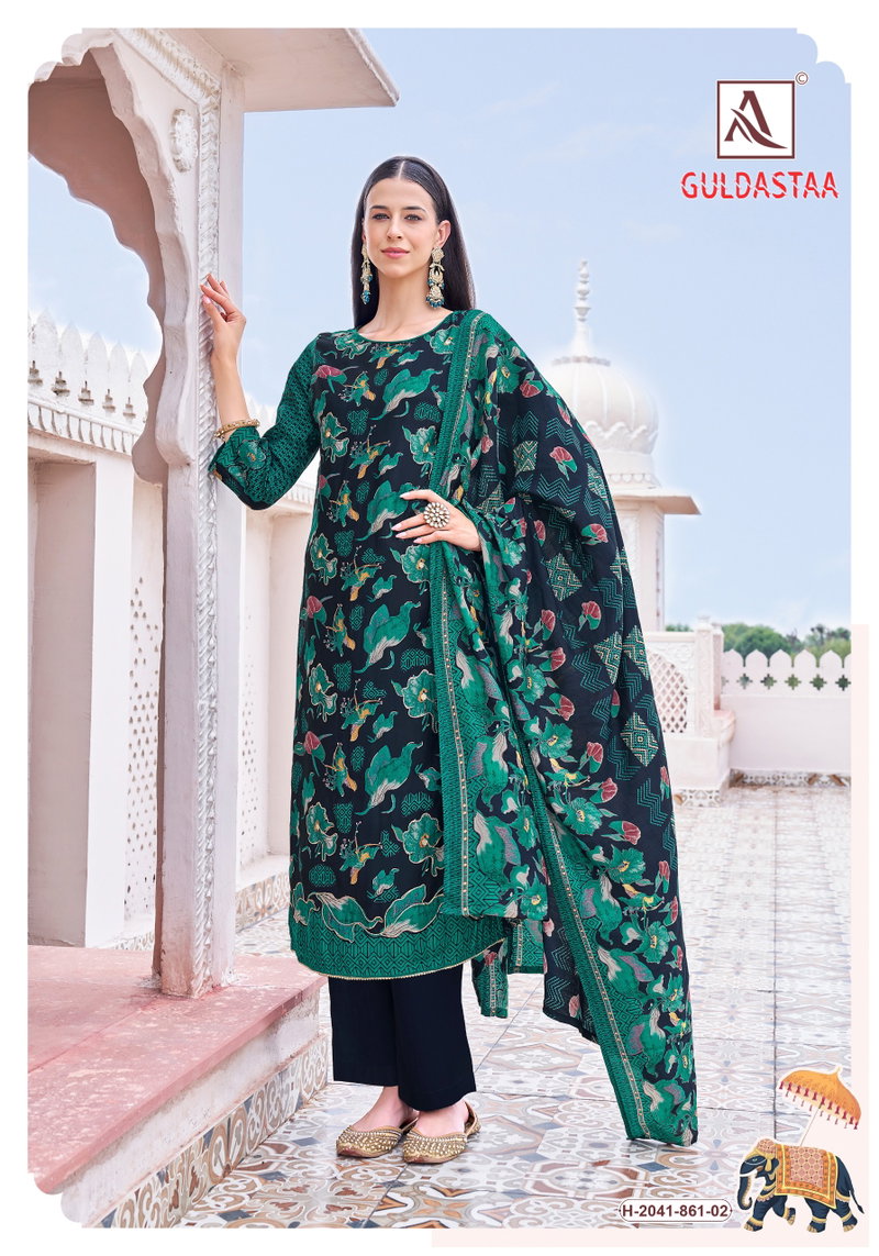 Guldasta By Alok Suit Mudaal Discharge Surat Dress Material Wholesale ...
