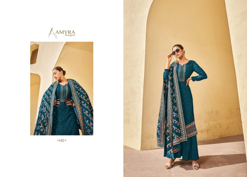 Aaina Vol 10 Amyra Function Wear Wholesale Georgette Dress Material ...
