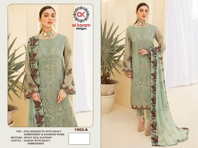 Al Karam 1902 Master Color Pakistani Suits Catalog - The Ethnic World