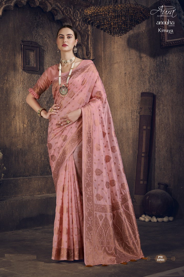 Aura Kimaya Vol 1 Festive Wear Wholesale Designer Sarees - The Ethnic World