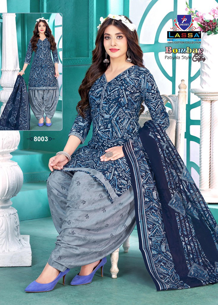 Bombay Patiyala Style Vol 8 By Lassa Printed Cotton Dress Material ...