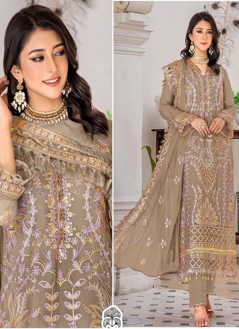 Sersha Vol 5 By Zaha Organza Pakistani Suits Wholesale Shop In Surat ...